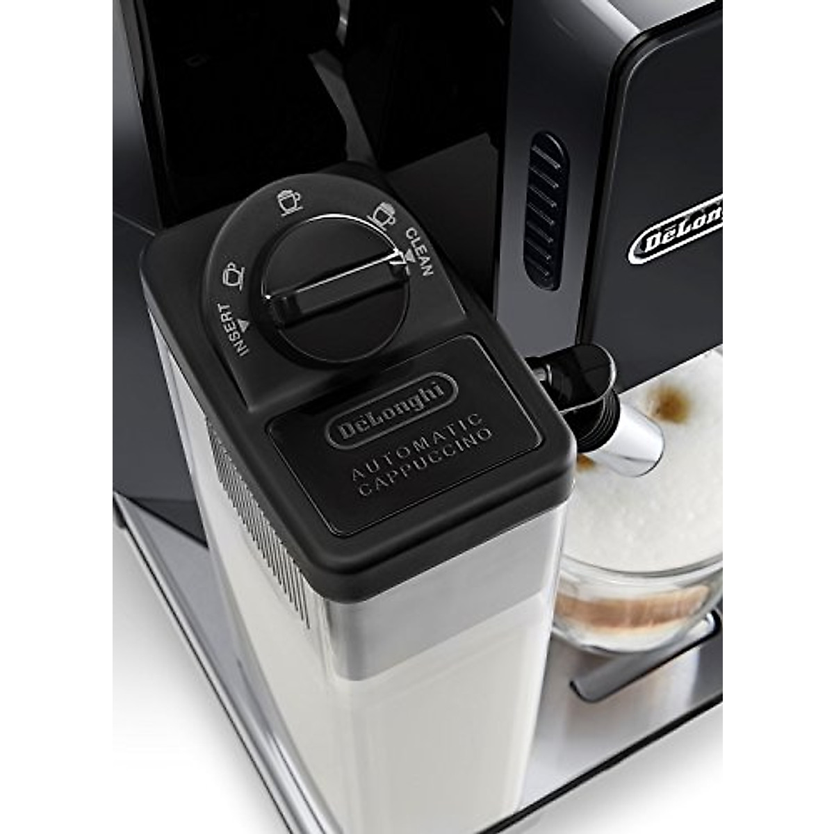 DeLonghi ECAM44660B Eletta Fully Automatic Espresso, Cappuccino and Coffee Machine with One Touch LatteCrema System and Milk Drinks Menu