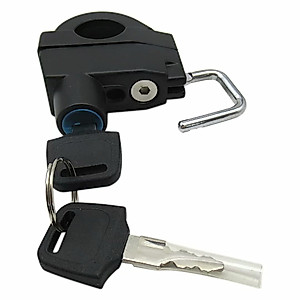 USonline911 Premium Universal Motorcycle Helmet Lock for 25mm Engine Crankcase Crash Bar Motorbike
