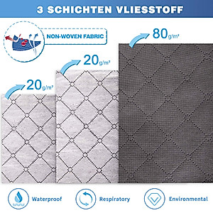 SGHUO 4 Pack Blanket Storage Bags with Zipper, Foldable Comforter Bag, Large Organizers for Blankets, Pillow, Quilts, Linen, Containers Thick Fabric, Sturdy Grey, 90L