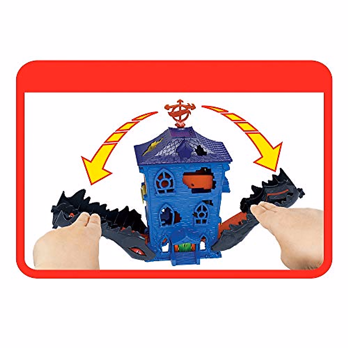 Hot Wheels Croc Mansion Attack, Playset, Multi (GJK91)