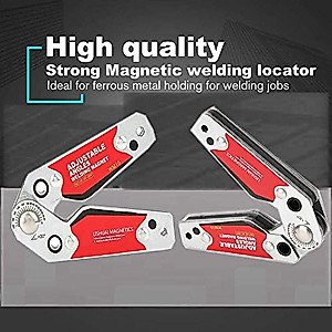 Welding Magnetic Holder, 20°-200° Adjustable Angles Iron Boron Welding Magnet Magnetic Welding Holder Welder Tool Accessories