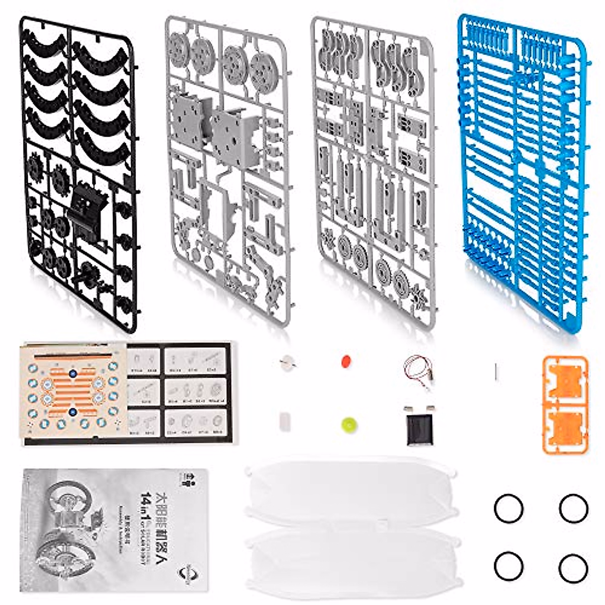 14-in-1 Solar Robot Kit, Educational STEM Science Toy, DIY Solar Power Building Kit, Gift for Kids Boys Girls 8 9 10 11 12 Years Old