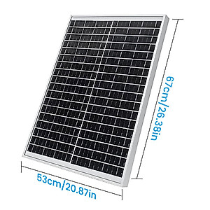 100W Portable Solar Panels, up to 21% High Efficiency Module Monocrystalline Solar Panel, Solar Panel Kit for Power Station Outdoor Emergencies RV Trailer Camper Rooftop Off Grid System