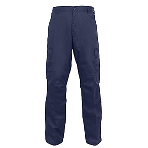 Rothco Relaxed Fit Zipper Fly BDU Pants, Navy Blue, XL