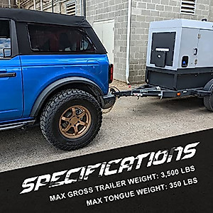 Snailfly 2“ Trailer Tow Hitch Assembly Fit for Ford Bronco 2021-2024 Class 3 Hitch Receiver, NOT for Bronco Sport