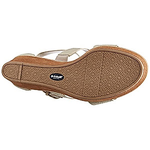 Dr. Scholl's Shoes Women's Barton Wedge Platform Sandal,Greige Snake Print,7.5