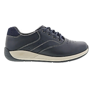 Drew Tour Womens Lace Up Comfort Shoe, Navy Leather,8 Wide (D)