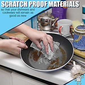 SPONGENATOR Kitchen Scrubbing Sponges - Heavy Duty Non-Scratch Scrubbing Cleaner Sponges in 1 Color - Multi-Surface Non-Metal Dish Scouring Scrubbers for Fast Cleaning. (12 Pack)