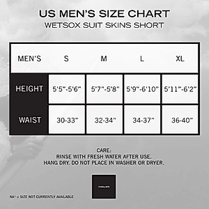 WETSOX Wetsuit Base Layer/Flexible/Multi Season/Multi Use / 1MM Insulation