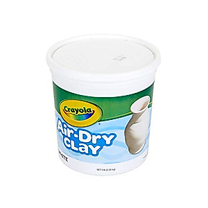 Crayola Air Dry Clay for Kids, Natural White Modeling Clay, 5 Lb Bucket [Amazon Exclusive]