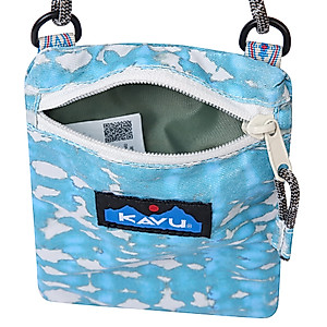 KAVU Waspusk Pouch Passport Crossbody Rope Sling - Ripple Tie Dye