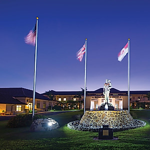 RAB Lighting FFLED18 LED Floodlight For Landscapes/Facades/Security Lighting, 18W, 2400LM, Swivel Arm, 5000K Color Temp, Ultra-Efficient, 7H x 6V Beam Spread, Residential or Commercial Use