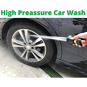 Fireman Style Hose Nozzle 2 Pack Combo | Heavy Duty Hose Spray Nozzle | Garden Hose Nozzle | Water Hose Nozzle | Brass Hose Nozzle | Spray Nozzle for Garden Hose | Universal Fit Garden Hoses