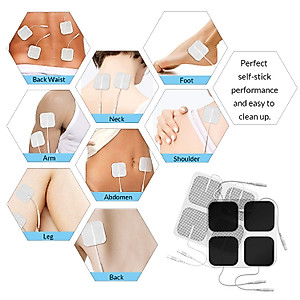 DONECO TENS Unit Pads 2"X2" 48 Pcs Replacement Pads Electrode Patches for Electrotherapy
