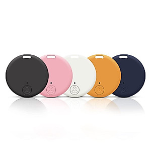 Beauty HAO Mini Dog GPS Tracking Device, No Monthly Fee App Locator, 2022 New Version Portable Bluetooth Intelligent Anti-Lost Device for Luggages/ Kid/ Pet Bluetooth Alarms (White)