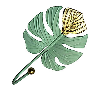 Alipis 2pcs Shaped Novel Wall Rack Mini Metal Design Key Gift Rustic for Coat Idea Art Bags Decorations Palm Multifunctional Keys Mounted Hooks Shape Leaf Hanger Tropical Towel Bathroom