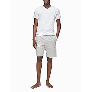 Calvin Klein mens 100% Cotton T-Shirt Packs 5 WHITE - SHORT SLEEVE CREWNECK S