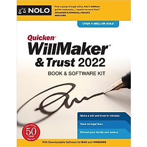 Quicken Willmaker & Trust 2022: Book & Software Kit (Nolo)