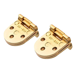 Dewell 2 Pcs 180 Degree Folding Flip Top Hinges, for Sewing Machine Table/Butler Table/Folding Table,FTH180