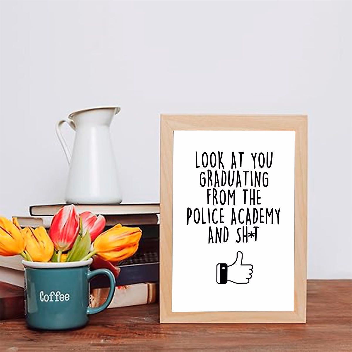 MQMRYeto Police Academy Graduation Card, Funny Police Officer Congratulations Gift, Policeman Congratulations Card, Policeman Promotion Card