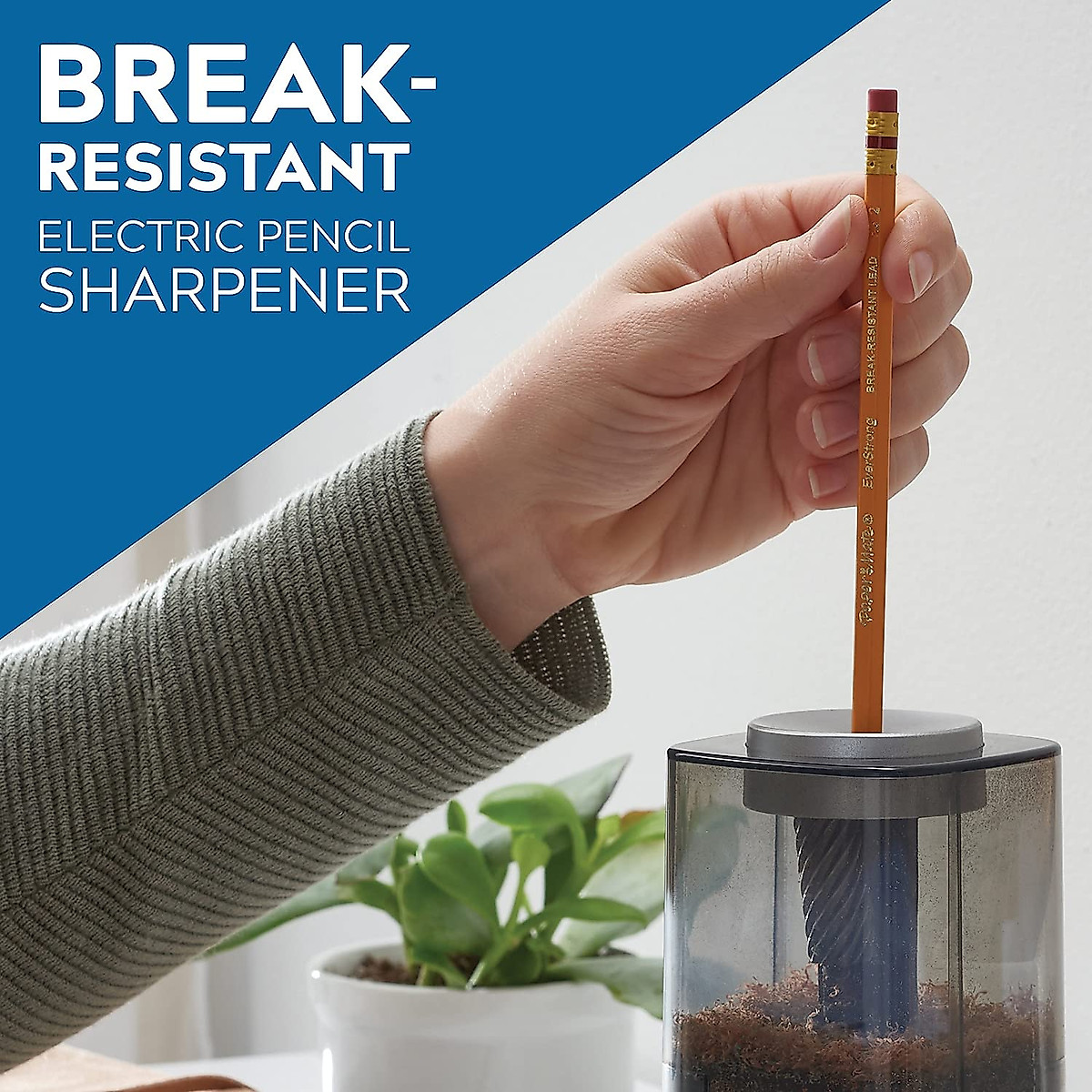 X-ACTO Powerhouse Electric Pencil Sharpener, Black (1799) (1799X)