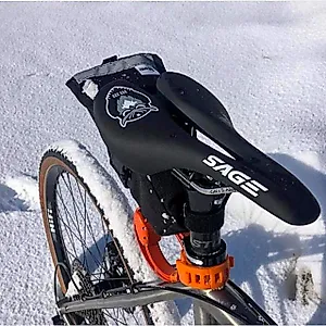 Sage Beccus Bike Saddle | Titanium Rails Bicycle Comfort Cushion Seat | Mountain Road Bikes Padded Cycling Seats | Men and Women Exercise Performance Cycle Accessories (143mm)