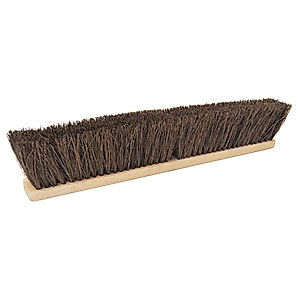 Weiler 25242 24" Block Size, Palmyra Fill, Lacquered Hardwood Block, Economy Garage Brush