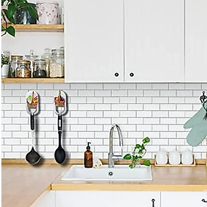 Self-Adhesive Wall Hooks for Hanging Decorative Plastic Hooks | Towel Hooks | Key Hooks , Kitchen , Door and Home Improvement | 2-Pack