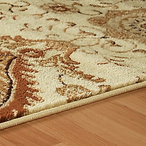 SUPERIOR Indoor Runner Area Rug with Jute Backing, Perfect for Entry, Hallway, Kitchen, Office, Dorm, Bedroom, Hardwood Floors, Living Room, Enchanted Contemporary Design, Poplar Collection, 2'7" x 8'