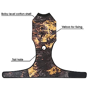 Jiupety Dog Recovery Suit Adjustable, Not Fit Slim and Long Body, Dog Suit for Surgery Recovery, M Size, Anti-Licking Surgical Dog Onesies, Tie-dye.