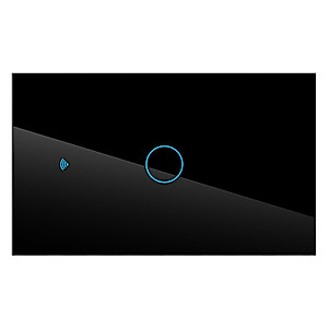 Dioche Smart Light Switch, Switch Single Circle for 1-Way AC for, Home or Nest 100-250V(Black)