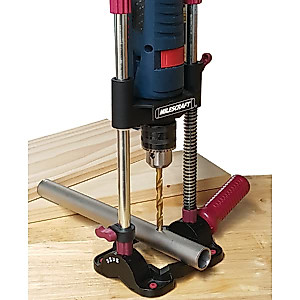 Milescraft 1368 DrillMate Portable Drill Guide - NO CHUCK. Must have 43mm Diameter Collar International Style Drills. Multi-Angle Drilling with Control Spring. NOT FOR MOST DRILLS|Black