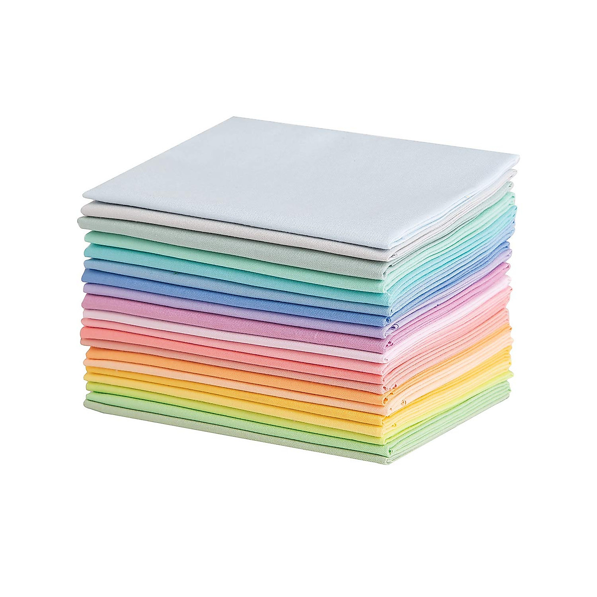 Connecting Threads Color Wheel Premium Precut Quilting Fabric Bundle Fat Quarters (Soft Rainbow)