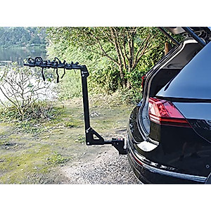 REYSUN 864122 Trailer Hitch Riser 2 inch Receiver Hitch Extension with 4-1/4 inch Rise/Drop, Solid Shank，Hitch Pin Kit Included…