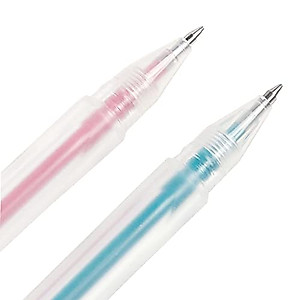 Erin Condren Designer Desk Accessories - Gold Gel Pen in Mid Century Circles Gift Box - Refillable Black Ink. Features Gel Ink, Black Colored Ink, Gold Metal Barrel