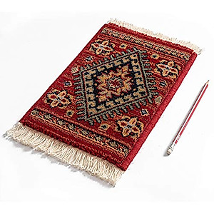 MOLDABELA – Authentic Antique Wool Rug Sample. Recommended by Experts (0.2x0.3m - 0'7"x1' ft)