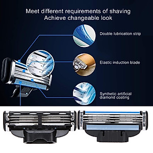 Blade Refills, Elastic Sensor Convenient Men Blade, for Men Home