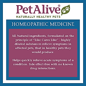 PetAlive Respo-K Tablets - Natural Homeopathic Formula for Pet Respiratory and Cold Symptoms - Reduces Sneezing, Coughing Watery Eyes, Runny Nose and Congestion in Dogs and Cats - 180 Tablets