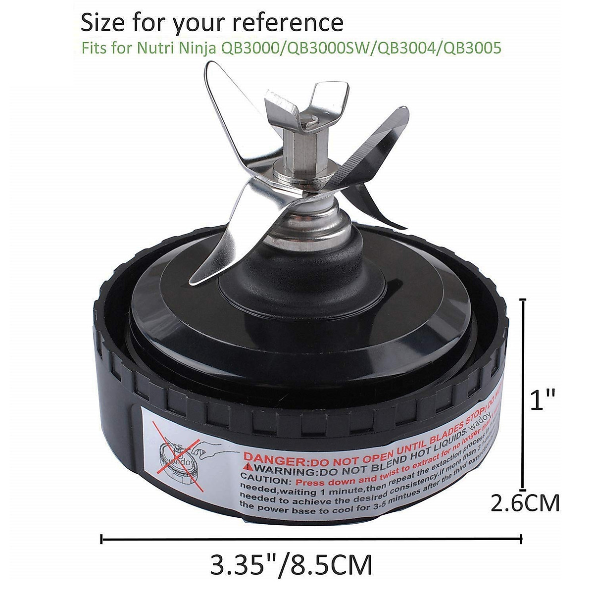 Blade Replacement extractor Nutri Ninja Pro Blender Extractor fit QB3000SSW and QB3000 QB3004 QB3005 QB3001SS blades