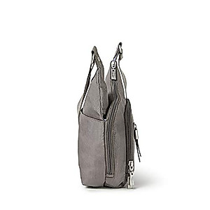 Baggallini Womens RFID Cross City Bagg, Sterling Shimmer