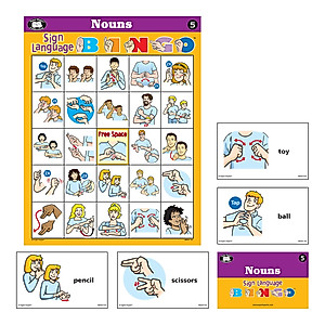 Super Duper Publications | American Sign Language Bingo Game | Educational Learning Resource for Children