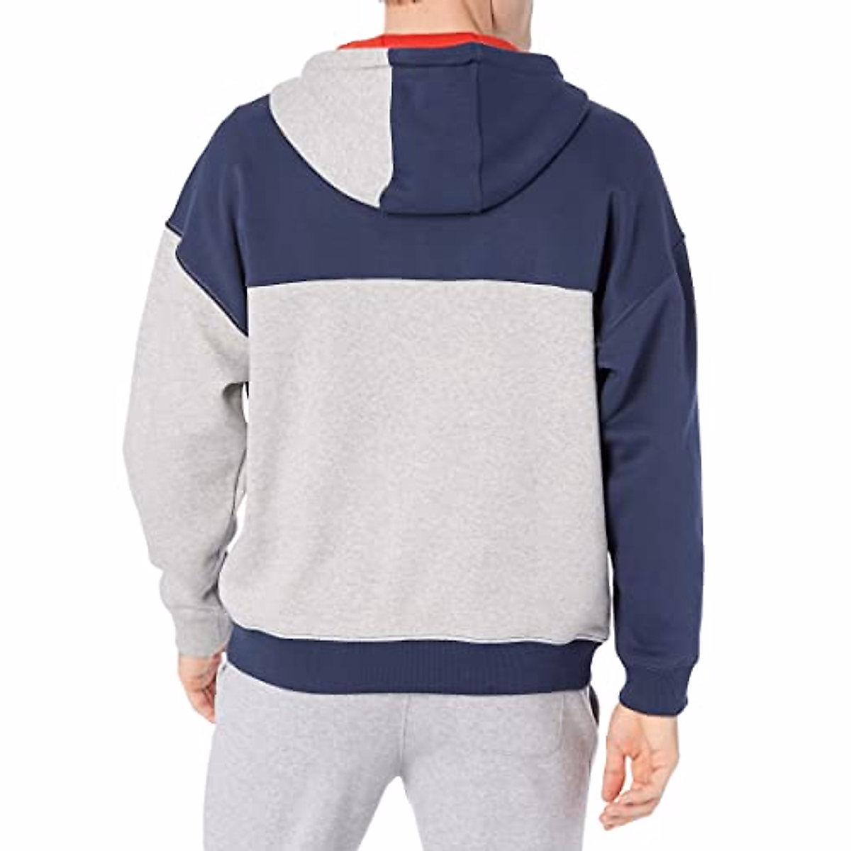 Tommy Hilfiger Men's Adaptive Colorblock Hoodie with Zipper Closure, Cobalt Sapphire