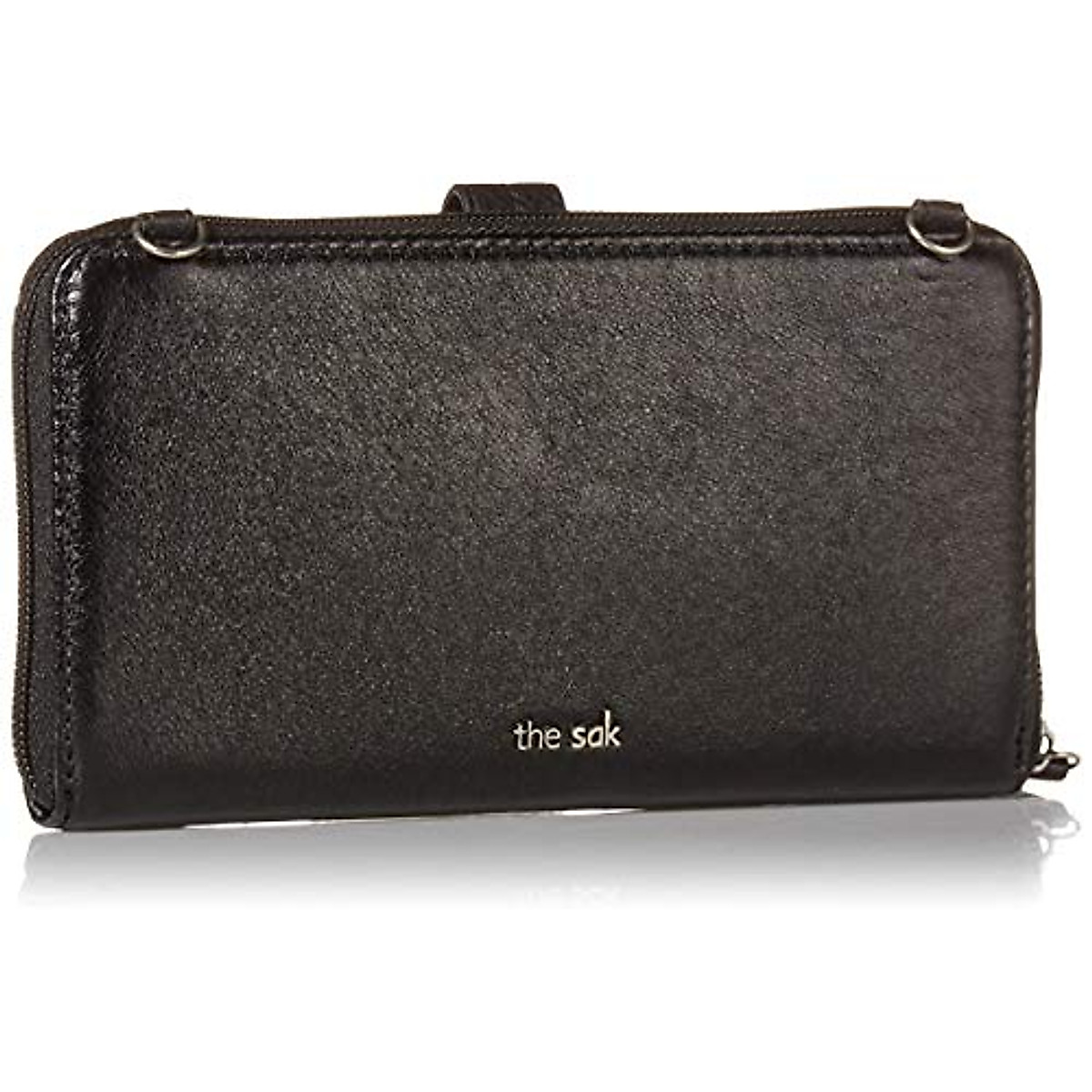 The Sak Iris Crossbody, Black Leaf Embossed