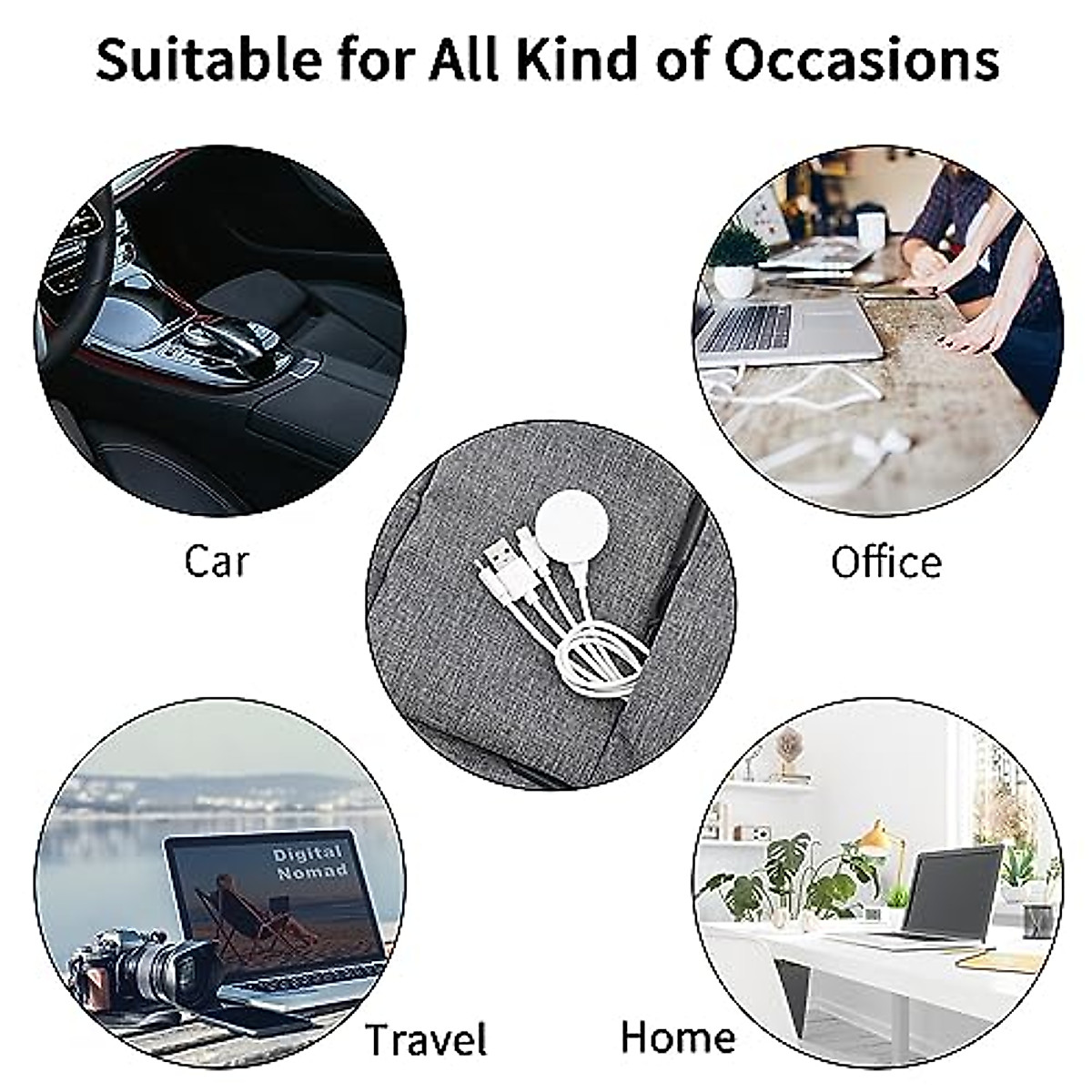 3 in 1 Charger Cable for Apple Watch/iPhone/Airpods, Wireless Watch Charger Compatible with Apple Watch Series 7,6,5,4,3,2,1 and iPhone 13,12,11,Pro,Max,XR,XS,XSX & Pad Series