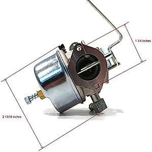 LOLUZ 631921 Carburetor Compatible with Tecumseh 632284 631070A H25 H30 H35 Engines 30727 30604 Grass Tool Carb Lawn Mower Garden Mechanical（2PCS）