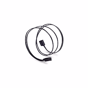 SilverStone Technology SST-CP11B-500 Ultra Thin 6Gb/s Lateral 90-Degree SATA Cables with Custom Low-Profile Connectors (CP11B-500),CP11B-500 - Black 500mm