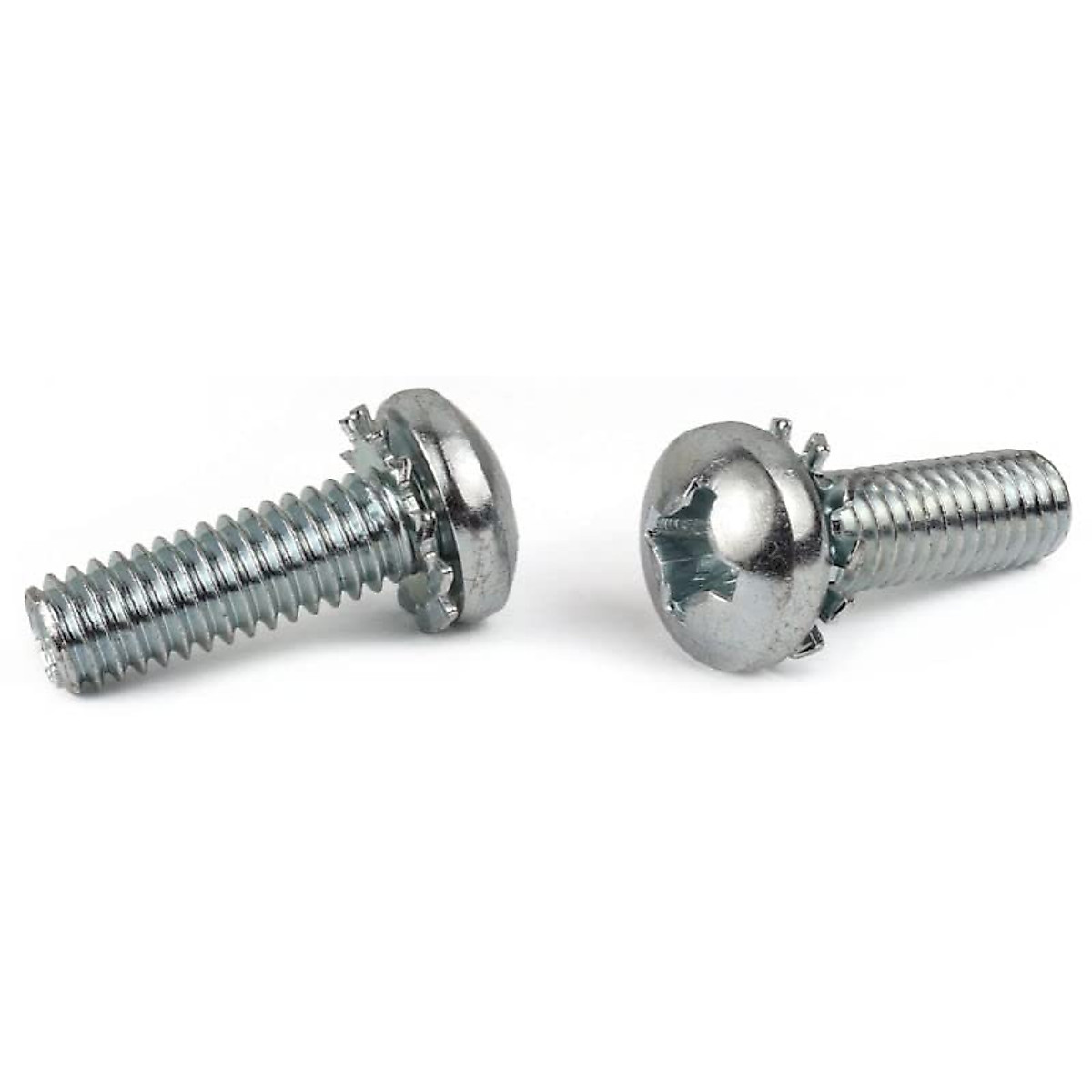 1/4-20 x 7/8" SEMS Screws/External Tooth Washer/Phillips/Pan Head/Steel/Zinc / 1,000 Pc. Carton