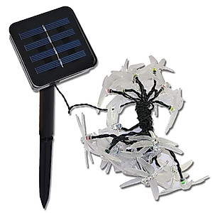 MUEQU Solar String Lights, Waterproof 20ft 30 LED Dragonfly Christmas Fairy Lights Garden Solar Lights,Decoration String Lights for Indoor, Garden, Home, Patio, Lawn, Party and Holiday (Blue)