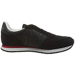 A|X ARMANI EXCHANGE Men's Low-top Sneakers, Black, 6