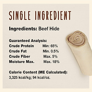 Cadet Premium Grade Beef Hide for Dogs, Long Lasting Rawhide Chips, Single Ingedient Dog Chews, Beef Hide Flavor (2 Pound)